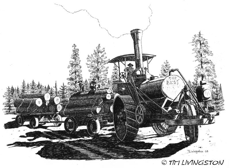 Forestry Friday … Steam Traction Engine | THE FORESTER ARTIST