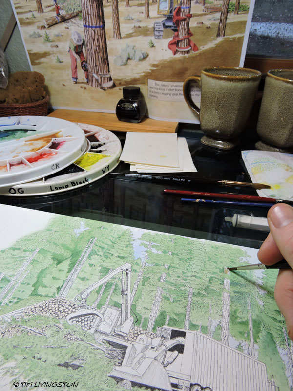 Forestry Friday … “Timber!” in Color | THE FORESTER ARTIST